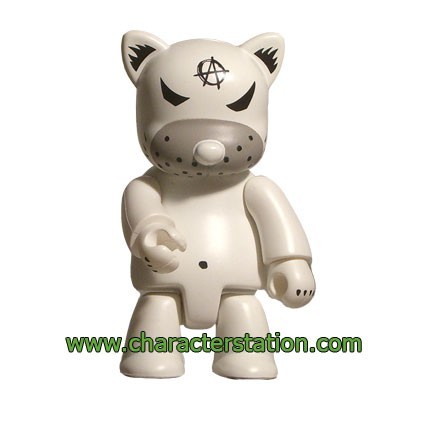 Figurine Toy2R Qee Kozik Anarchy Cat Blanc par Kozik (Sans boite) b...
